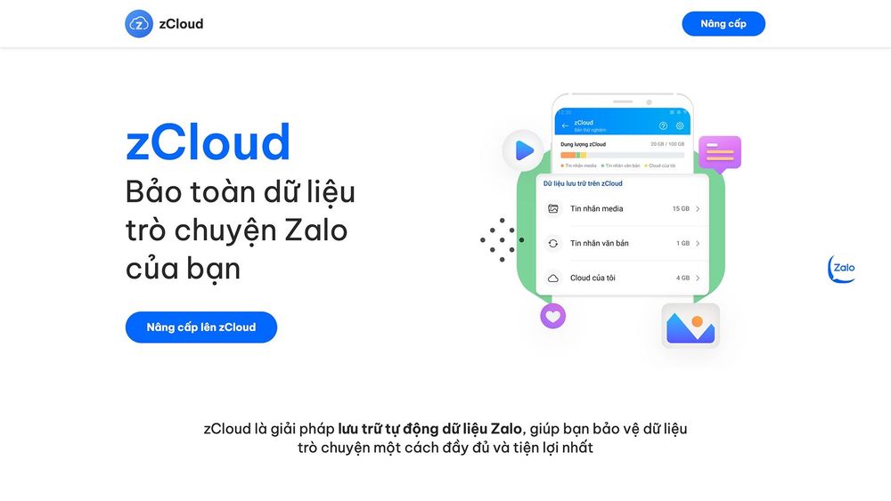 Trải nghiệm zCloud - Bảo toàn dữ liệu trò chuyện Zalo của bạn | Quaric
